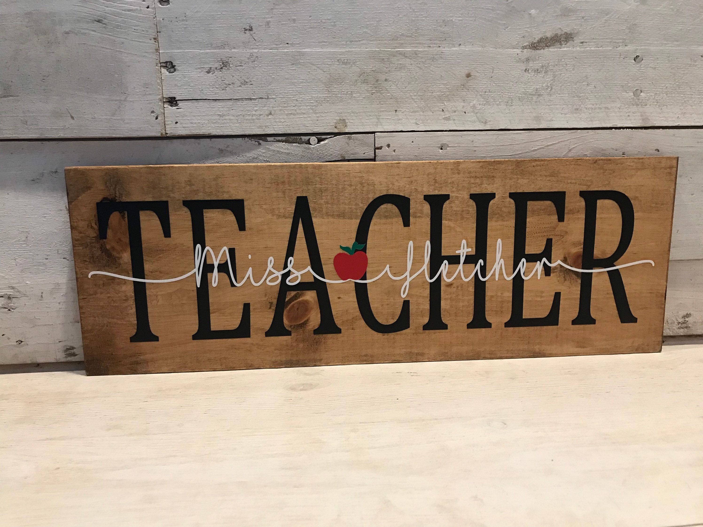 Teacher Sign Classroom Decor Teacher Appreciation Gift | Etsy