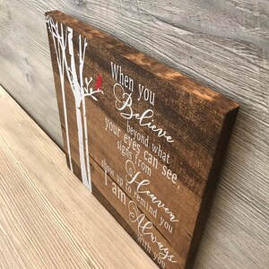 Memorial Sign, in Memory of Sign, Remembrance Sign, Faith Sign, Loved ...