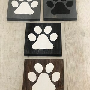 Scrabble Tile Wall Art, Personalized Dog Sign, Dog Signs, Dog Paw ...