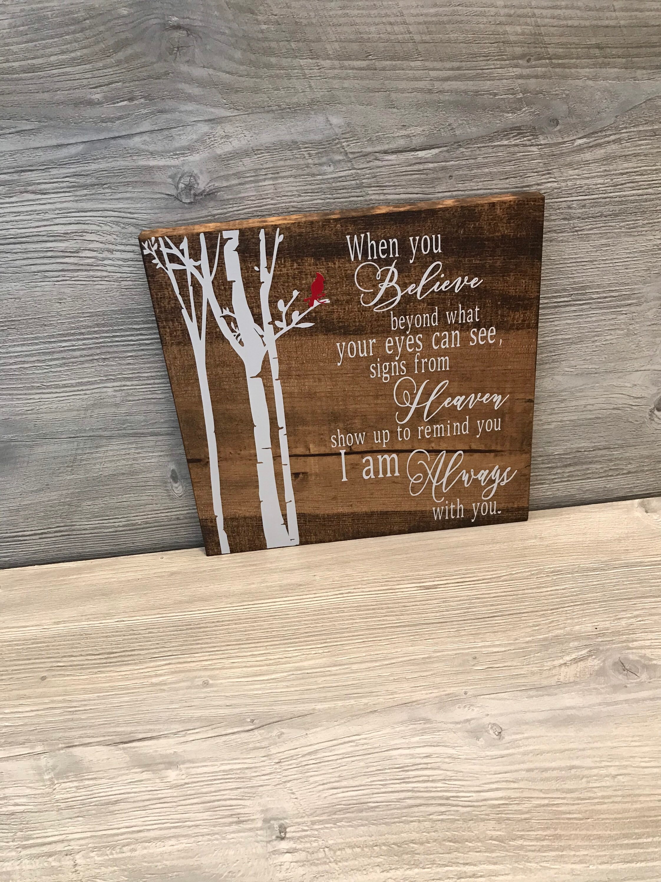 Memorial Sign in Memory of Sign Remembrance Sign Faith - Etsy