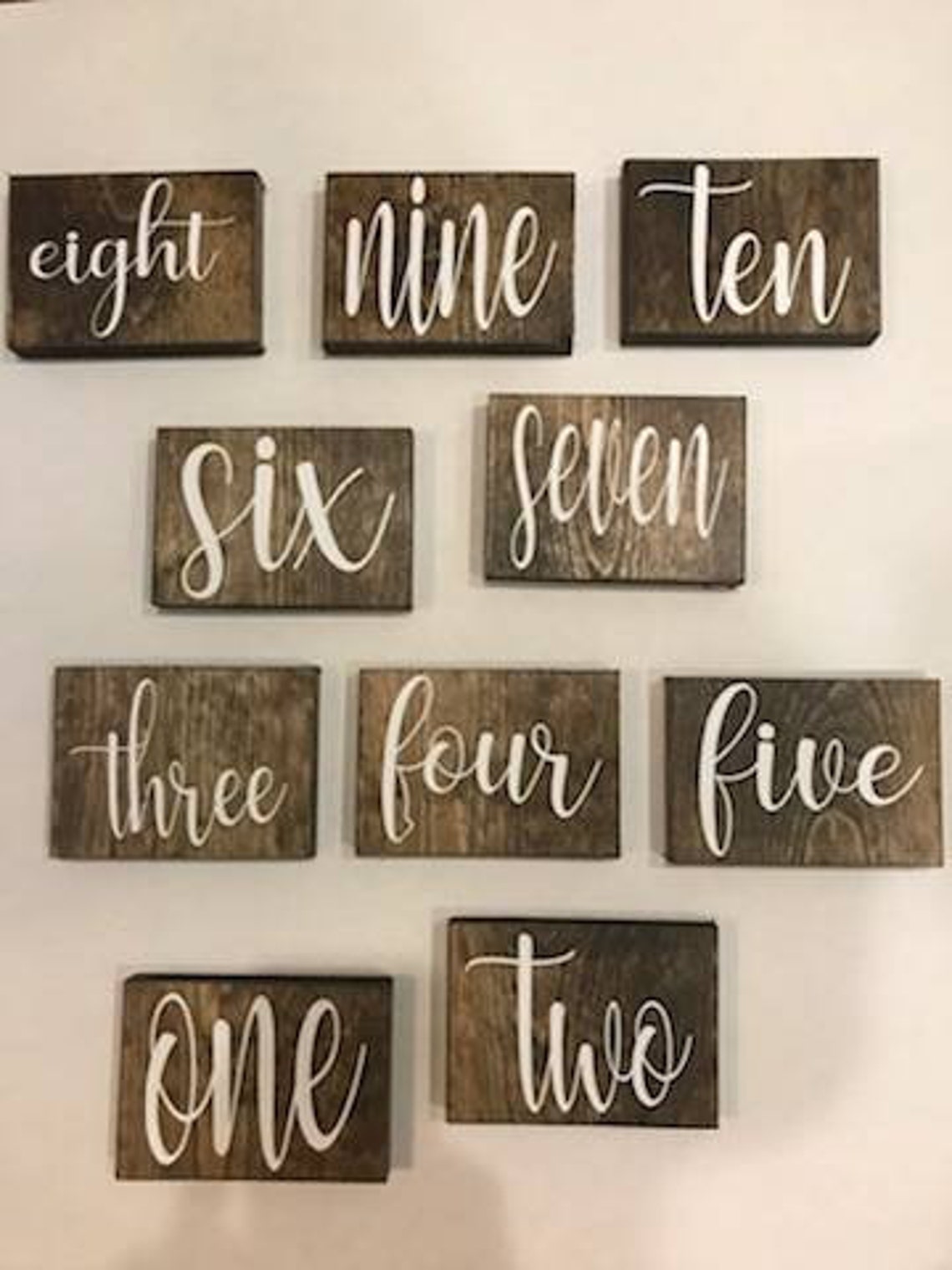 Wedding Table Numbers Rustic Wedding Table Numbers Block - Etsy