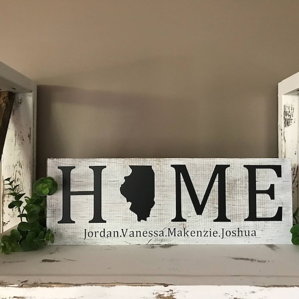 Home State Sign - Etsy