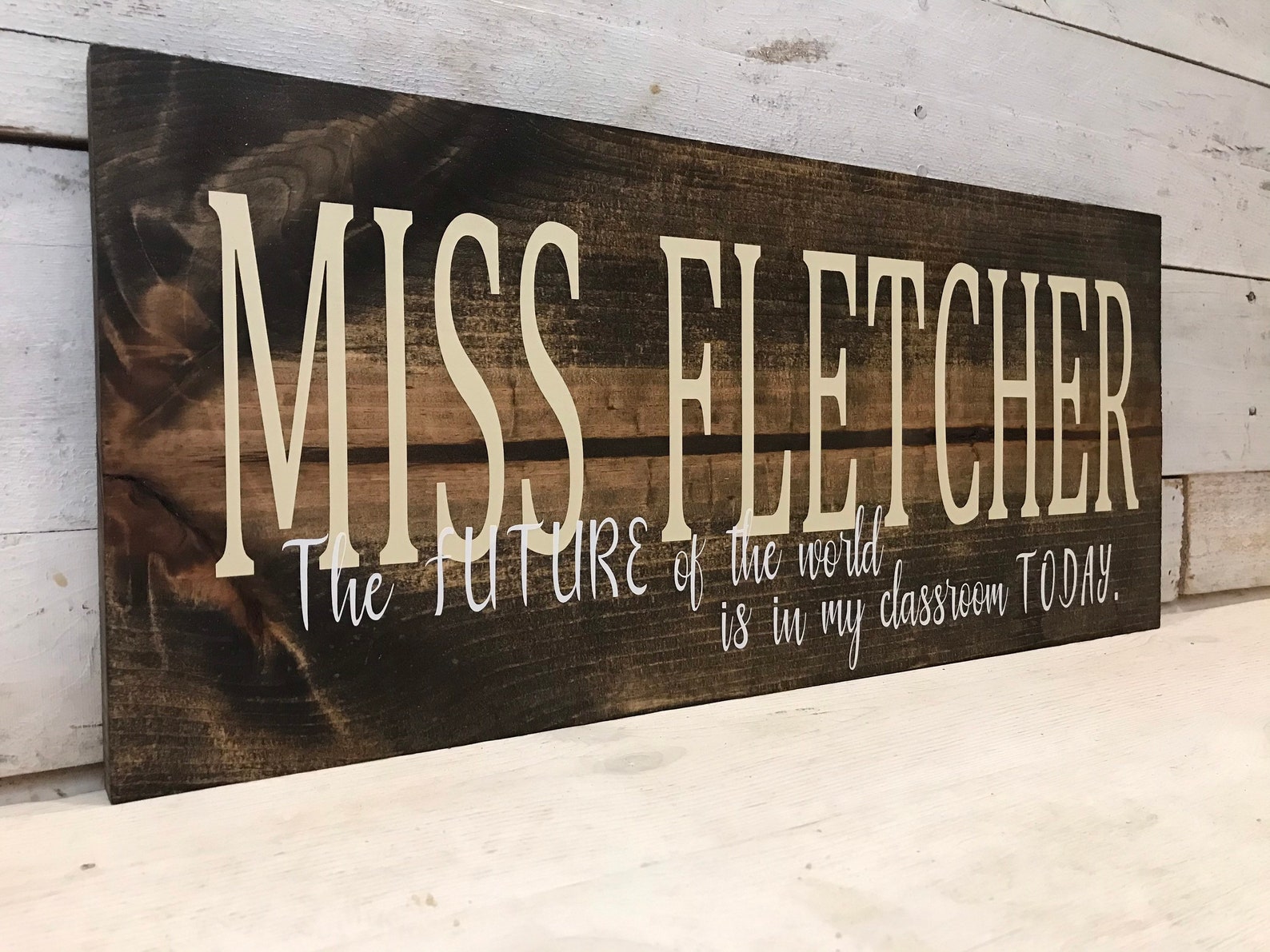 Teacher Personalized Sign Teacher Sign Classroom Sign | Etsy