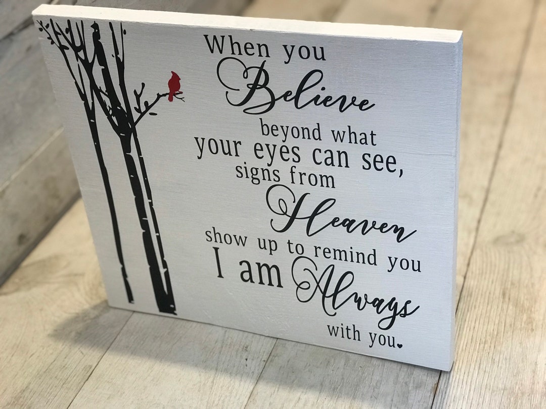 Memorial Sign, in Memory of Sign, Remembrance Sign, Faith Sign, Loved ...