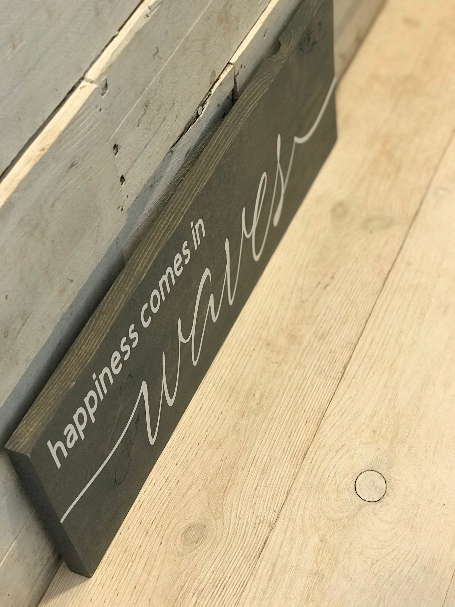 Happiness Comes in Waves Sign Beach Decor Beach Sign Wooden - Etsy