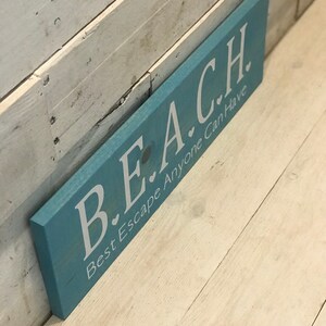 BEACH best escape anyone can have sign Beach Sign Beach | Etsy