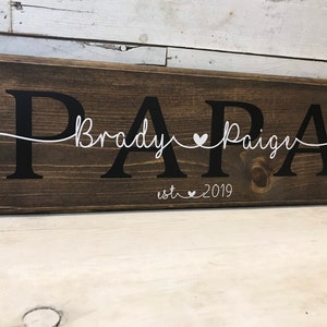 Dad Gift, Father's Day Sign, Grandpa Sign, Dad Wooden Sign, Dad ...