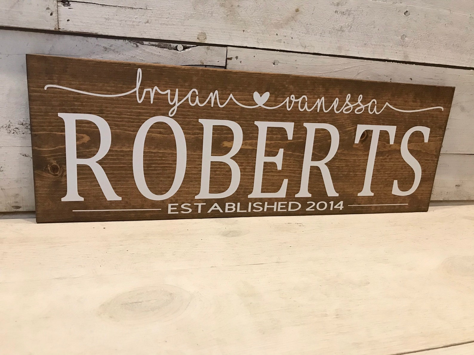 Last Name Sign Personalized Sign Anniversary Gift | Etsy
