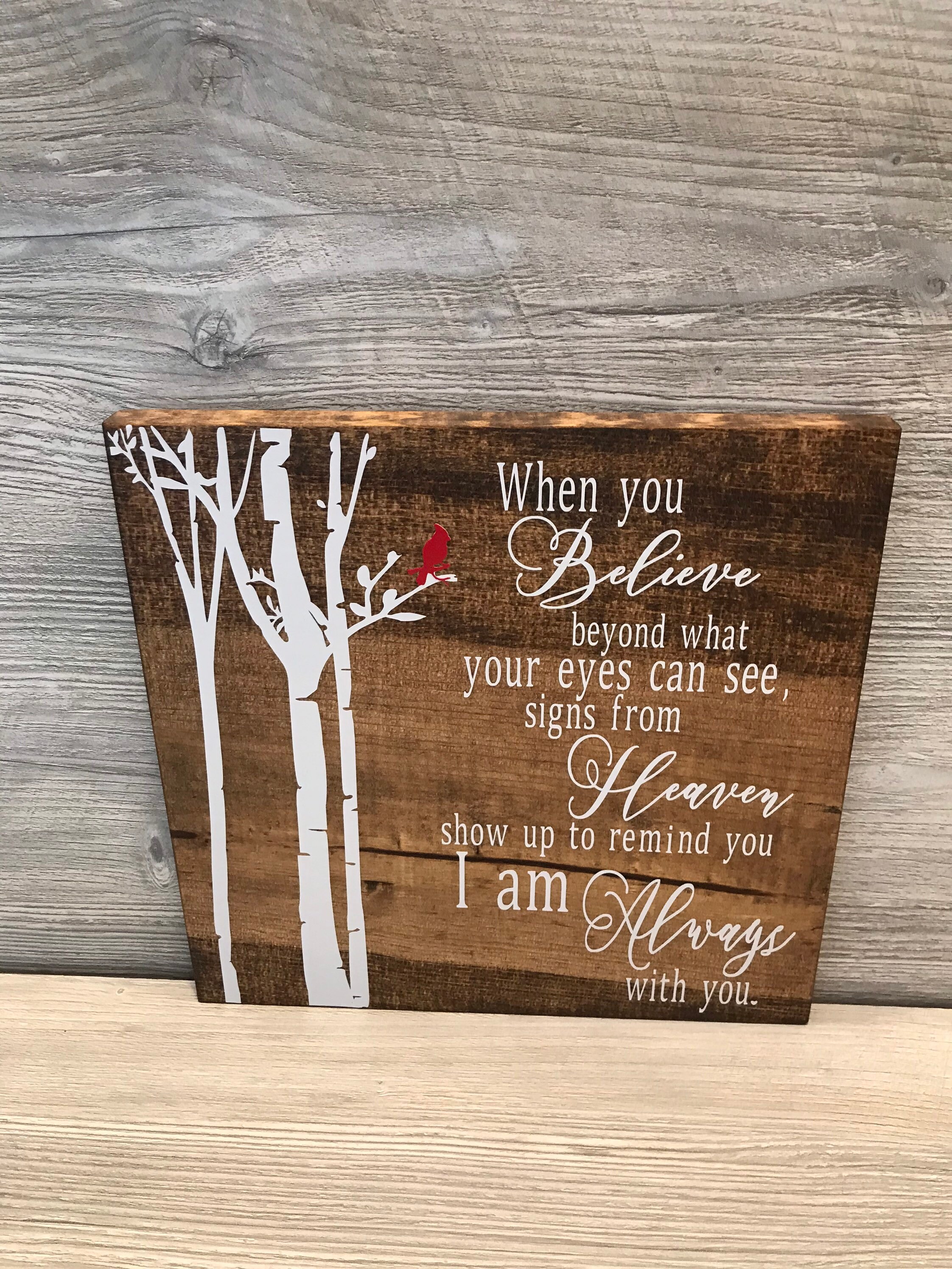 Memorial Sign in Memory of Sign Remembrance Sign Faith | Etsy