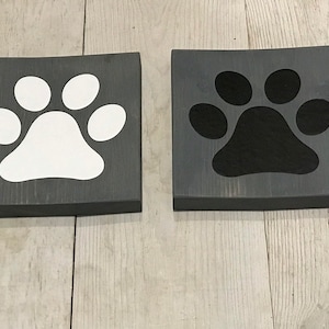 Scrabble Tile Wall Art, Personalized Dog Sign, Dog Signs, Dog Paw ...