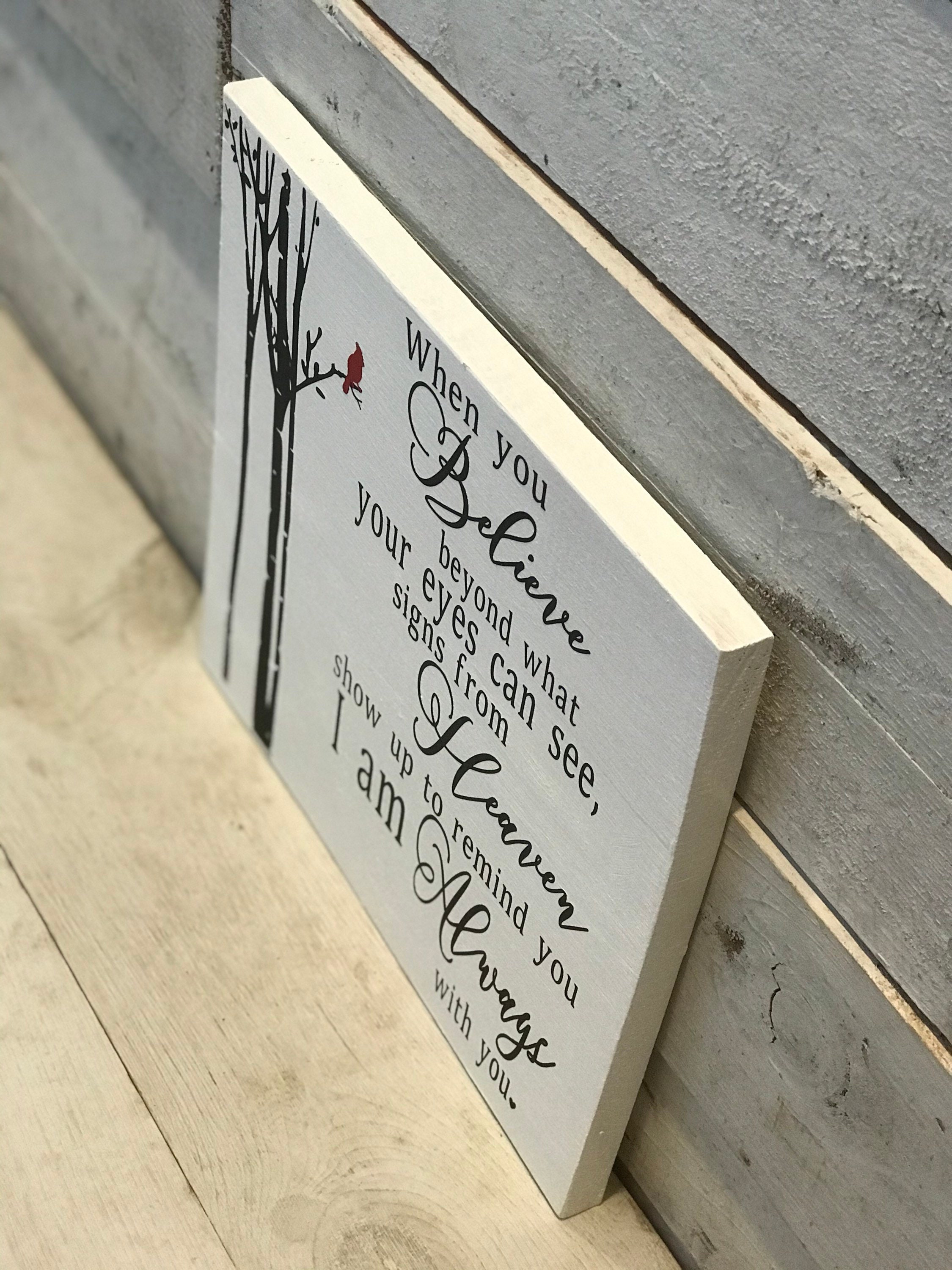 Memorial Sign In Memory of Sign Remembrance Sign Faith | Etsy