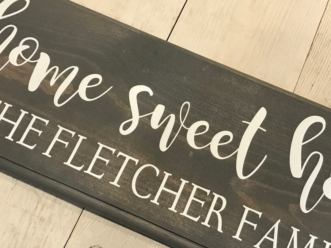 Home Sweet Home Personalized Sign, Home Sweet Home Sign, Home Sign, - Etsy