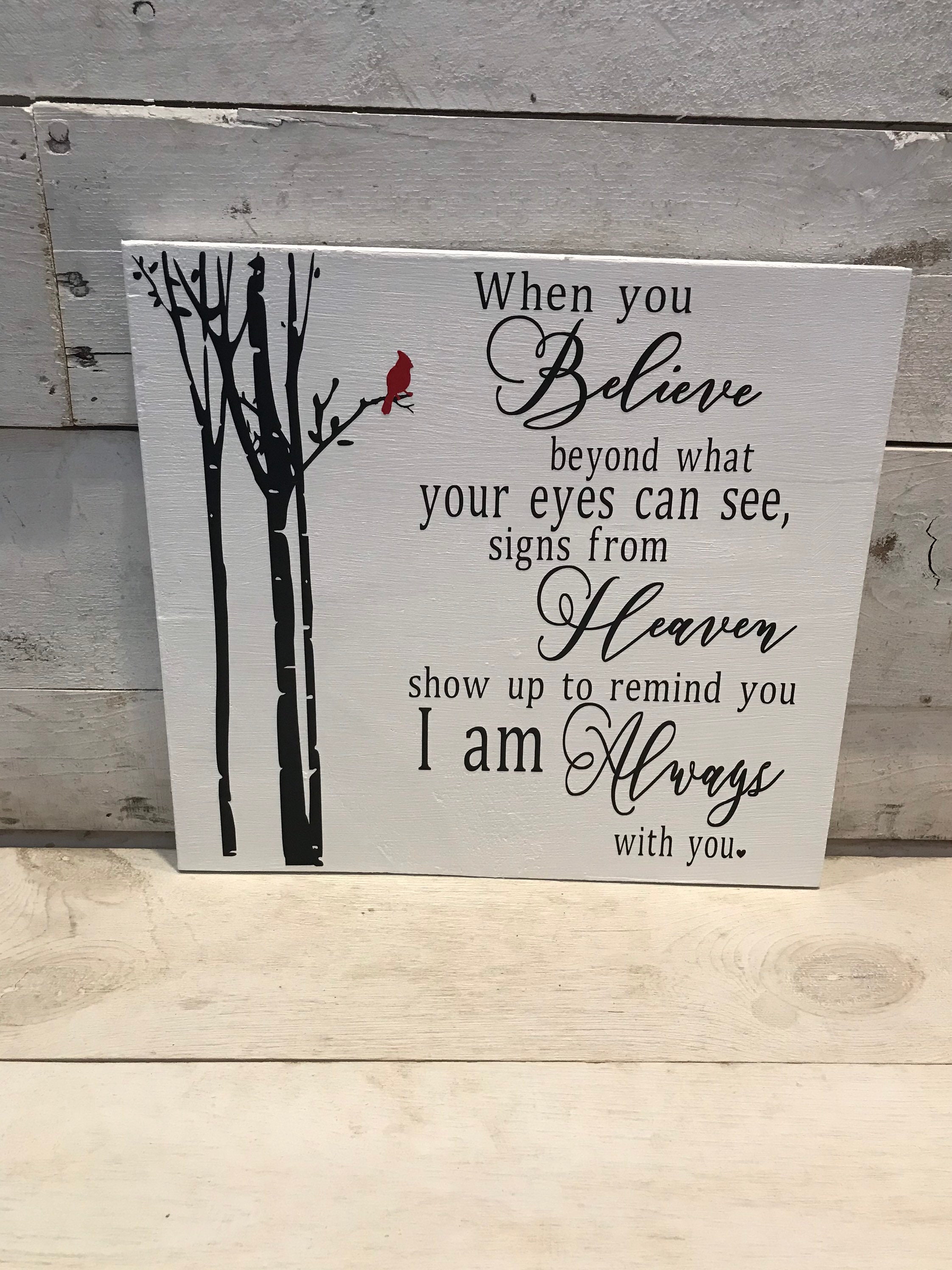 Memorial Sign In Memory of Sign Remembrance Sign Faith | Etsy