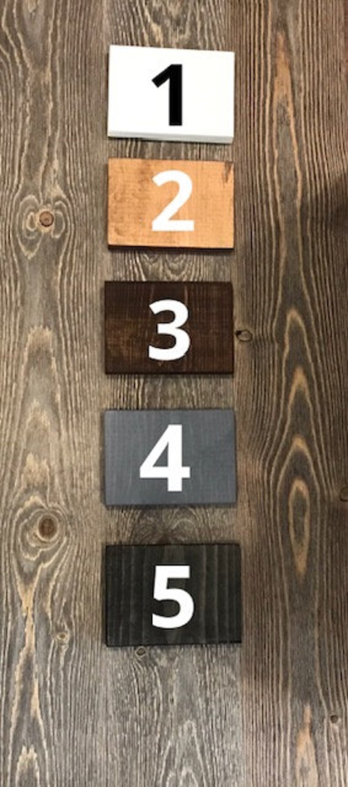 Wedding Table Numbers Rustic Wedding Table Numbers Block - Etsy