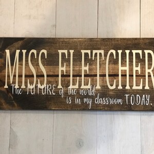 Teacher Personalized Sign, Teacher Sign, Classroom Sign, Teacher Gift ...