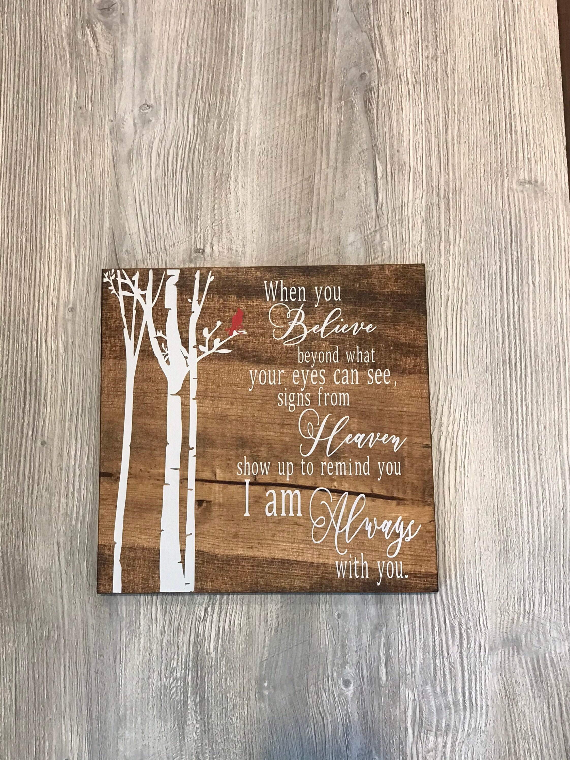 Memorial Sign In Memory of Sign Remembrance Sign Faith | Etsy