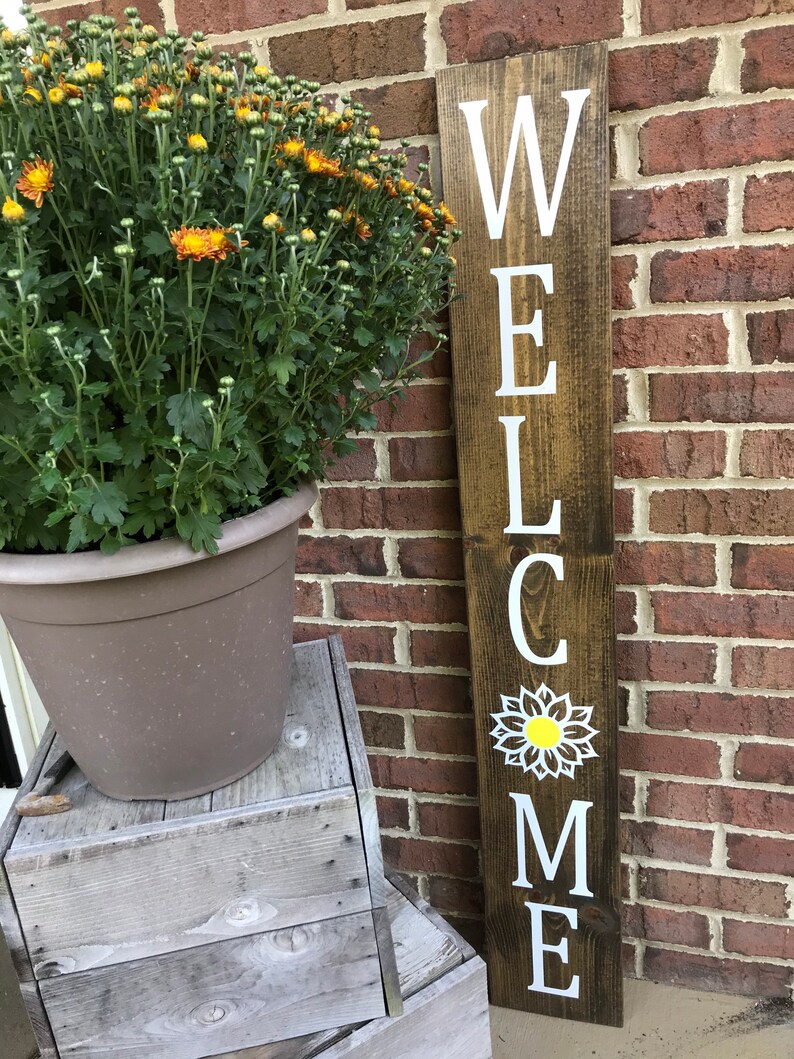 Welcome Sign Front Door Welcome Sign Wood Welcome Sign | Etsy
