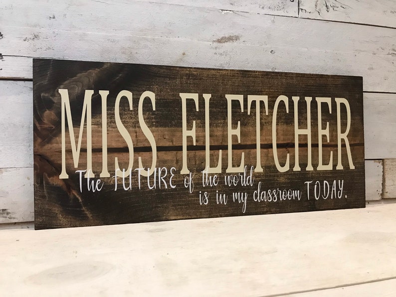 Teacher Personalized Sign Teacher Sign Classroom Sign - Etsy