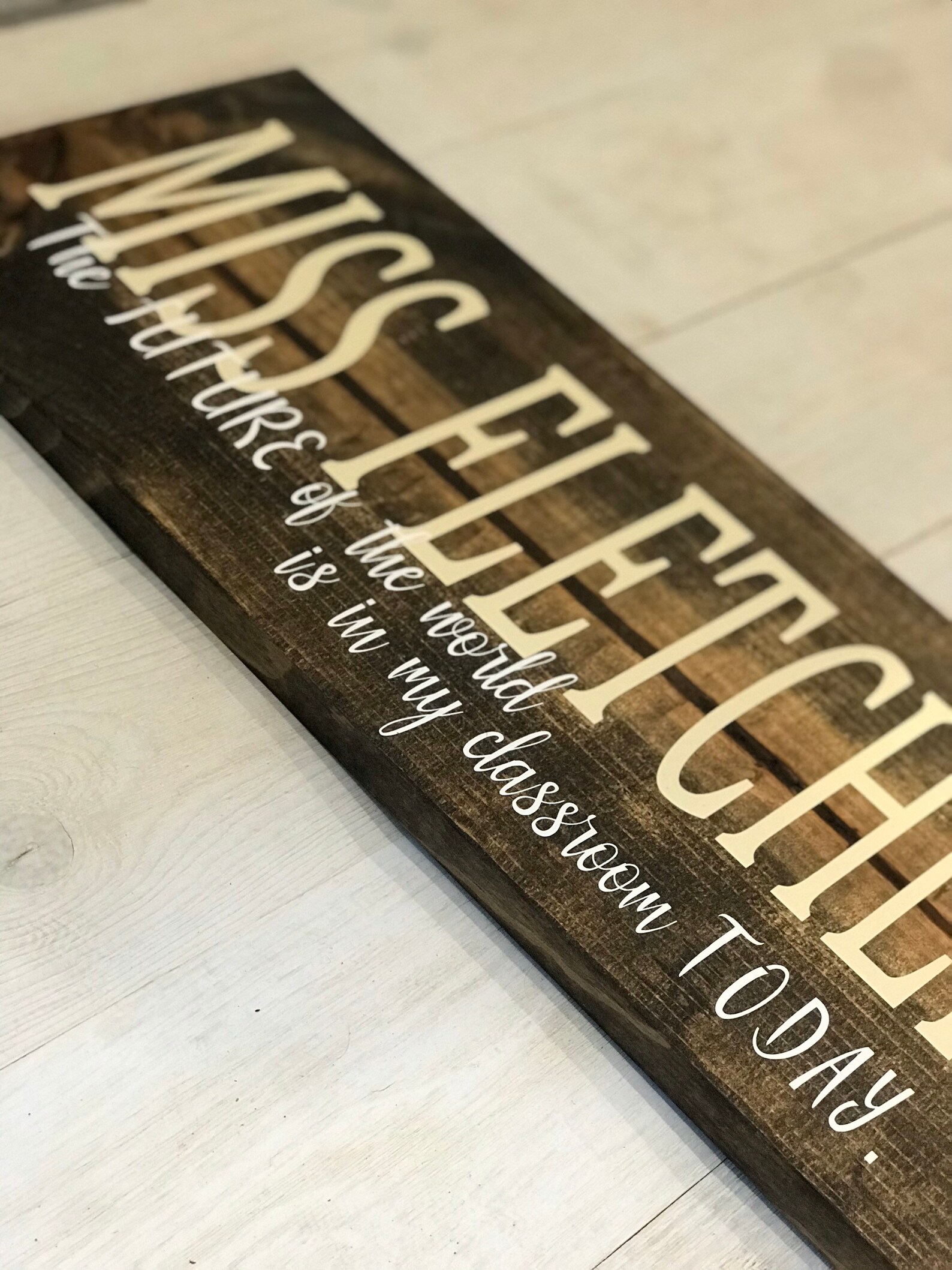 Teacher Personalized Sign Teacher Sign Classroom Sign | Etsy