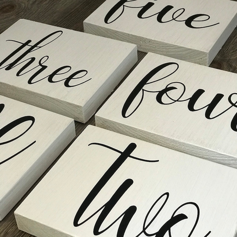 Burlap Table Numbers - Etsy