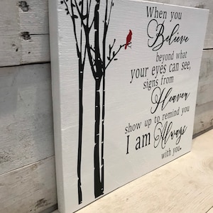 Memorial Sign, in Memory of Sign, Remembrance Sign, Faith Sign, Loved ...