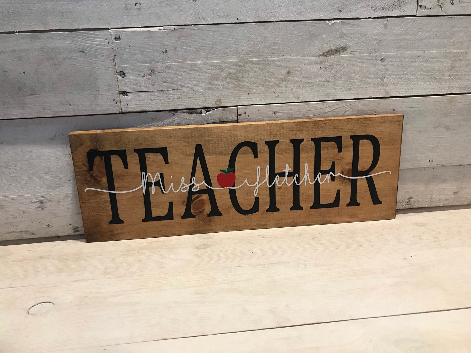 Teacher Sign, Classroom Decor, Teacher Appreciation Gift, Teacher Name ...