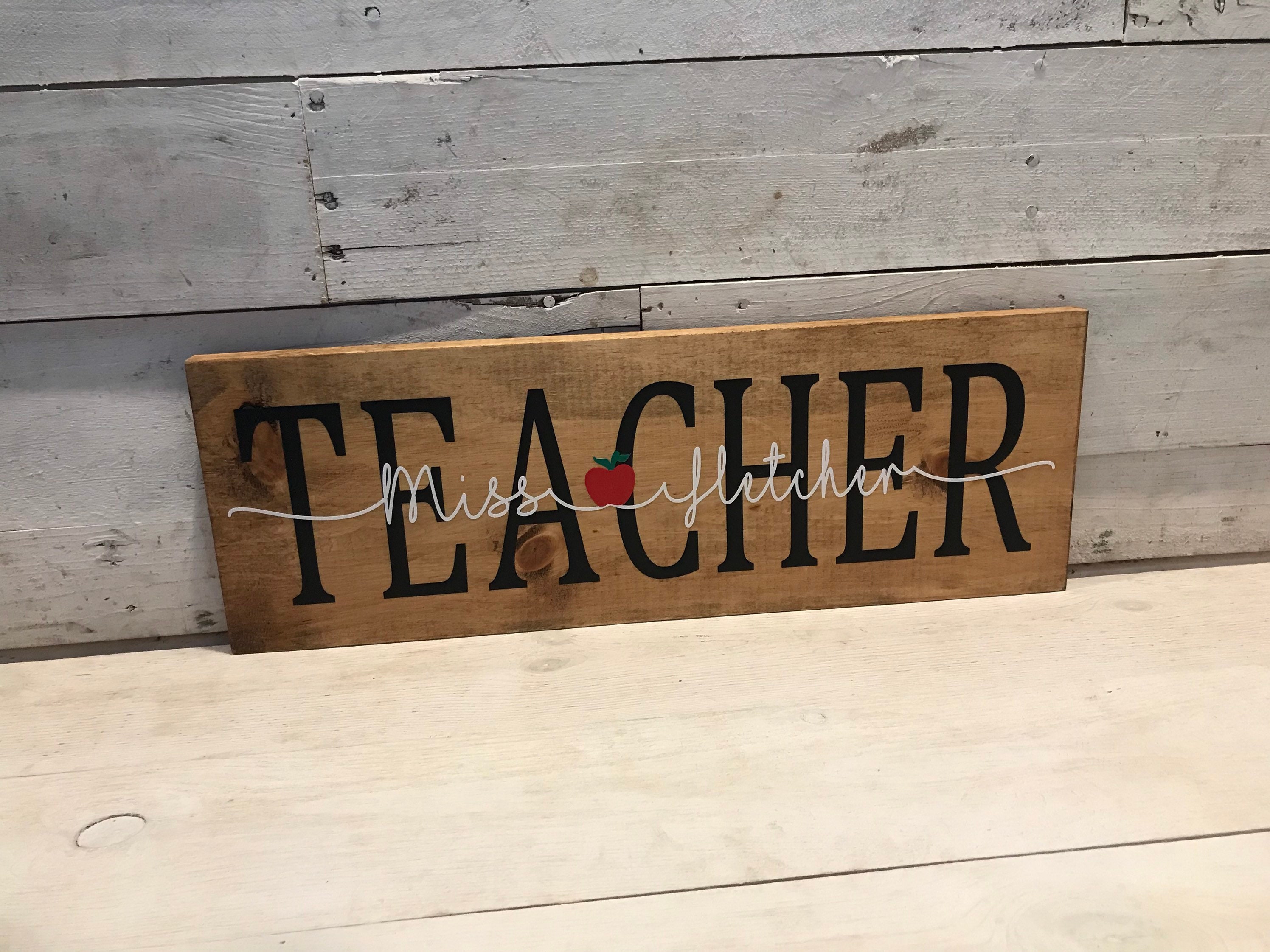 Teacher Sign Classroom Decor Teacher Appreciation Gift - Etsy
