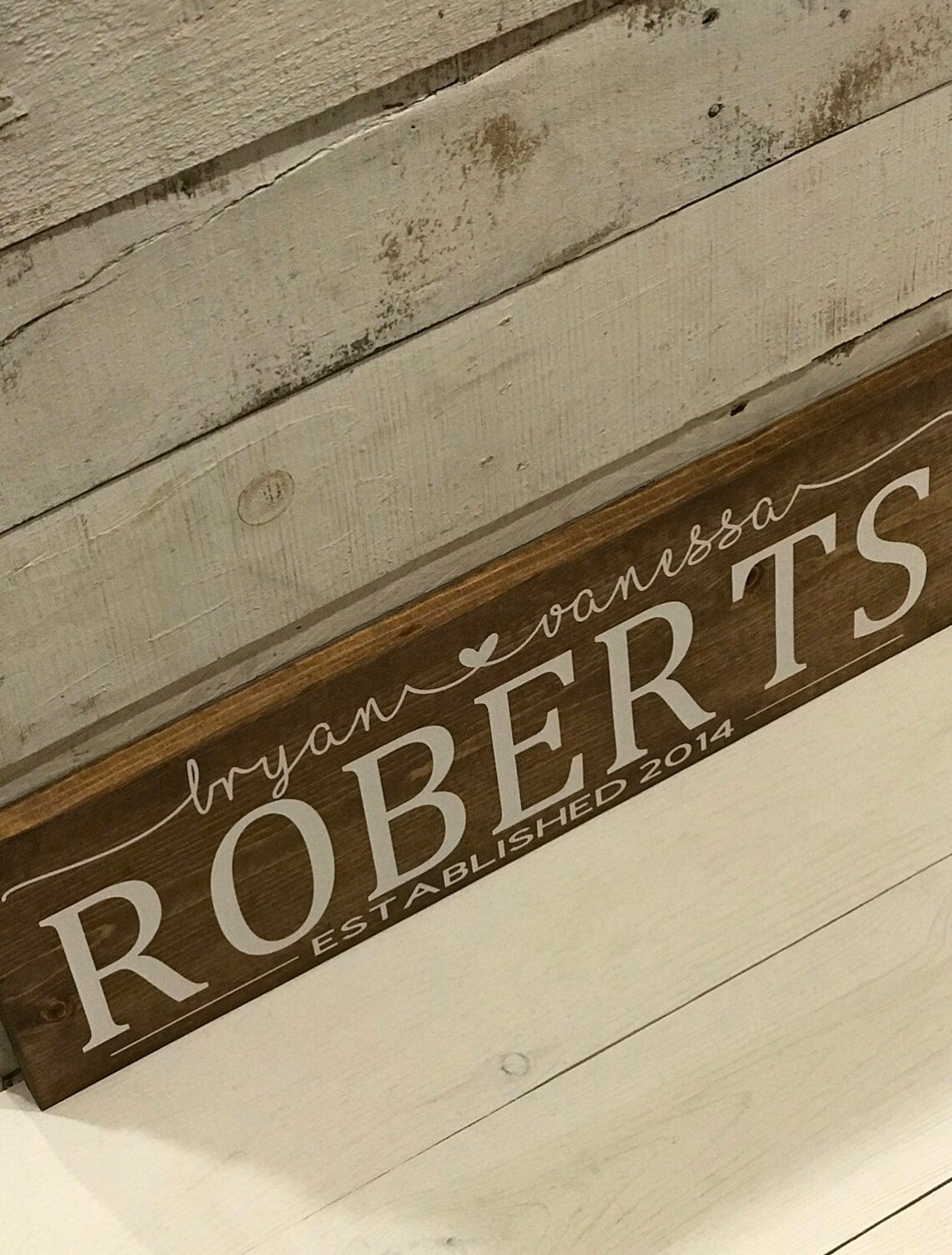 Last Name Sign, Personalized Sign, Anniversary Gift, Personalized ...