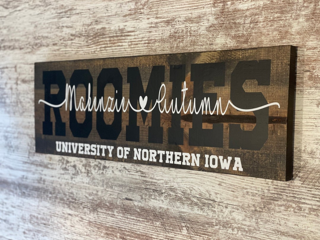 College Sign| Roomies College Sign| Dorm Sign| Personalized College ...