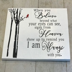 Memorial Sign, in Memory of Sign, Remembrance Sign, Faith Sign, Loved ...