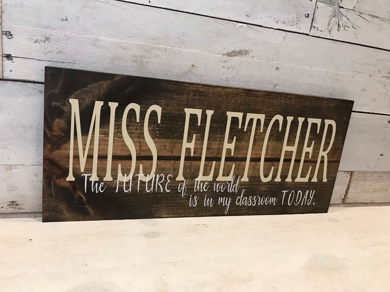 Teacher Personalized Sign Teacher Sign Classroom Sign - Etsy