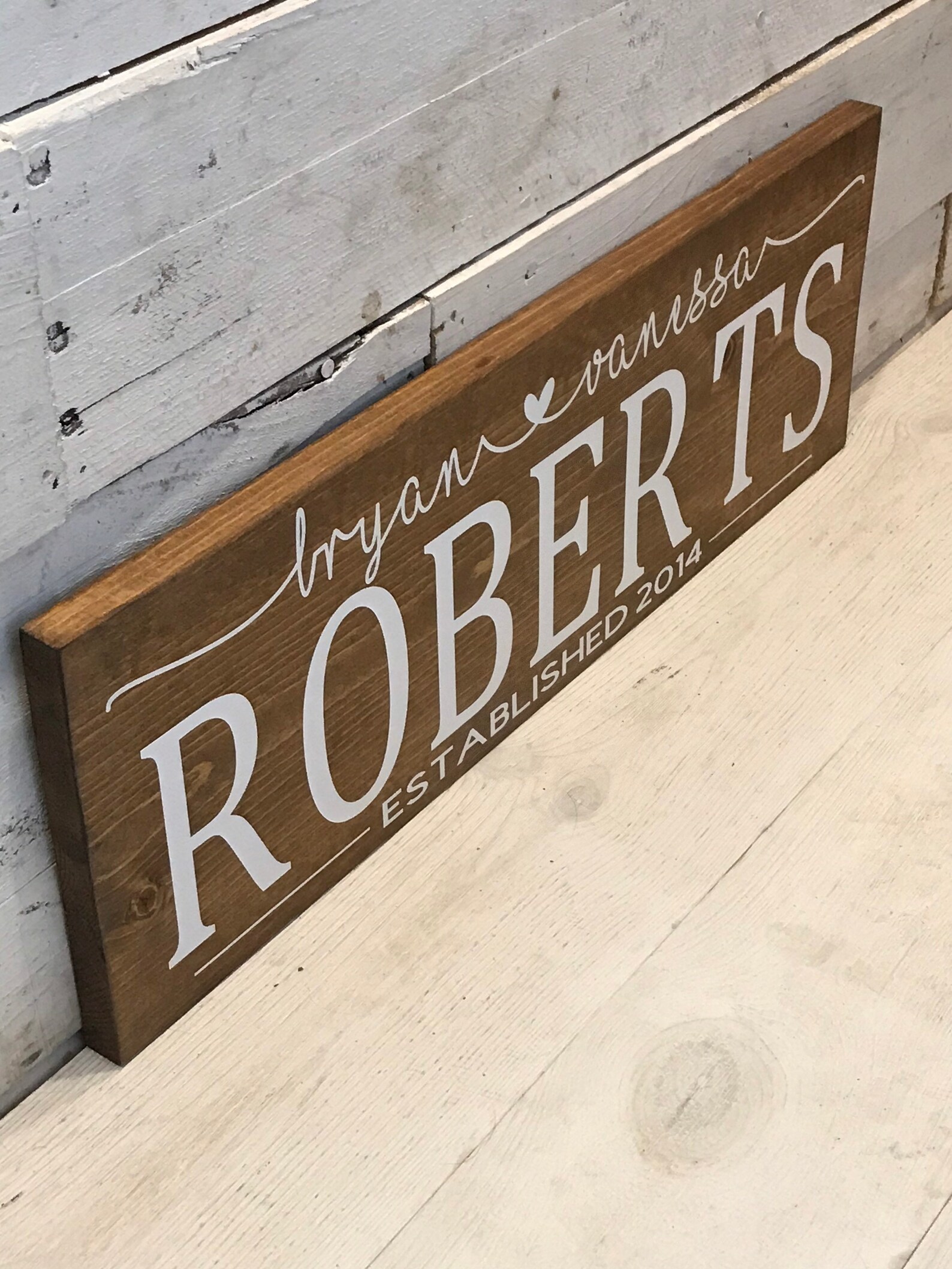 Last Name Sign, Personalized Sign, Anniversary Gift, Personalized ...