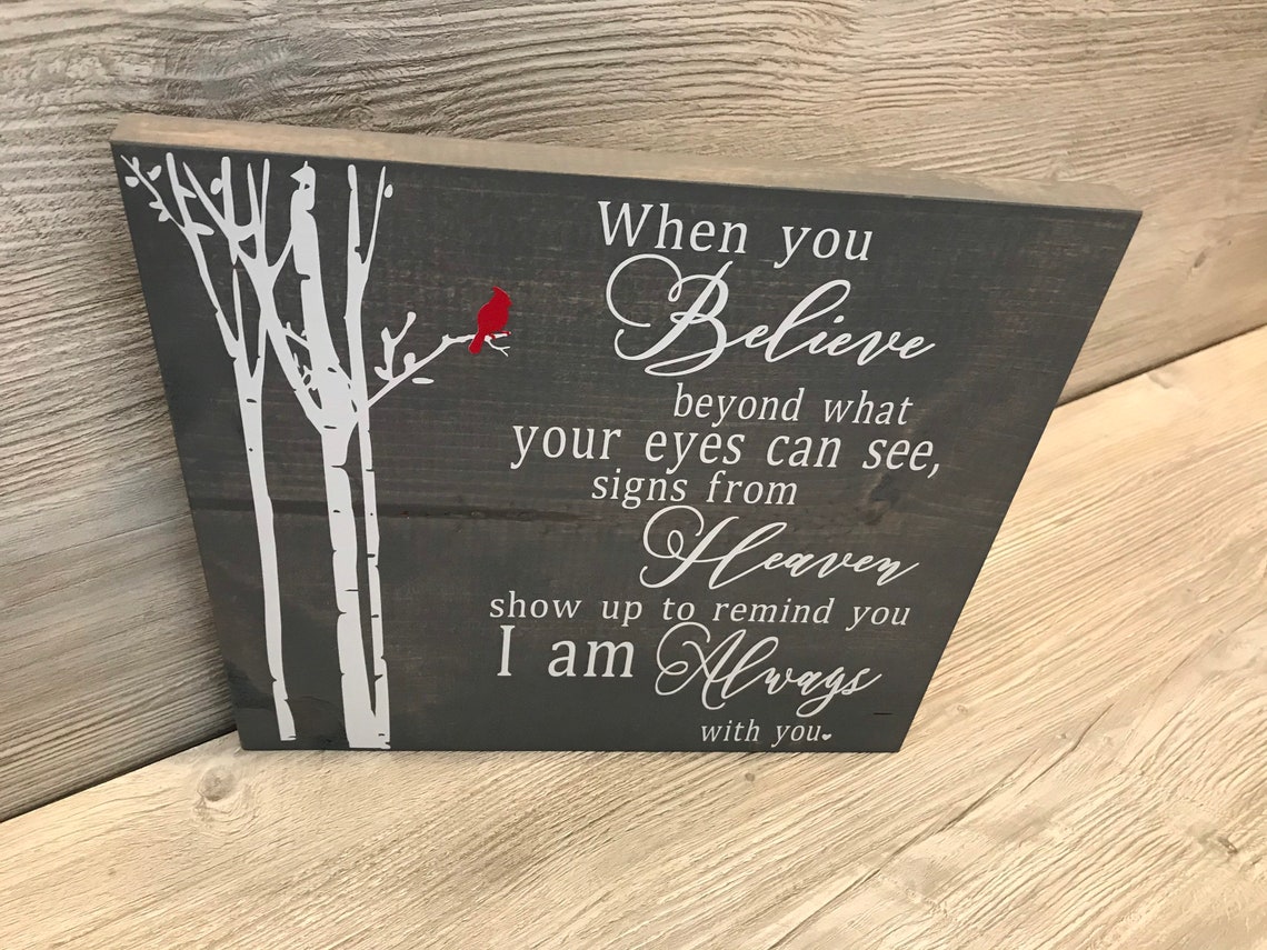 Memorial Sign In Memory of Sign Remembrance Sign Faith | Etsy