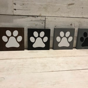 Scrabble Tile Wall Art, Personalized Dog Sign, Dog Signs, Dog Paw ...