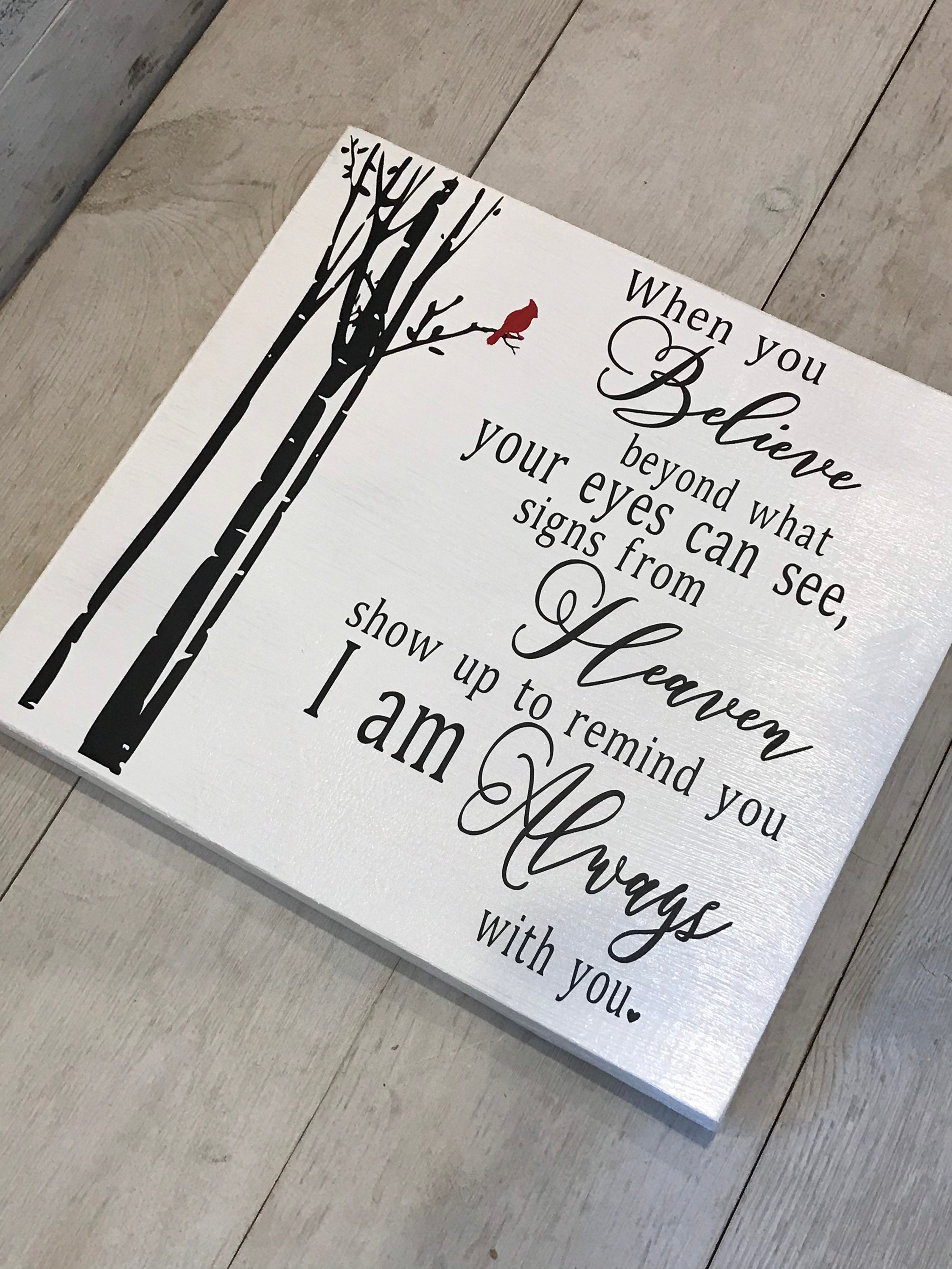 Memorial Sign In Memory of Sign Remembrance Sign Faith | Etsy