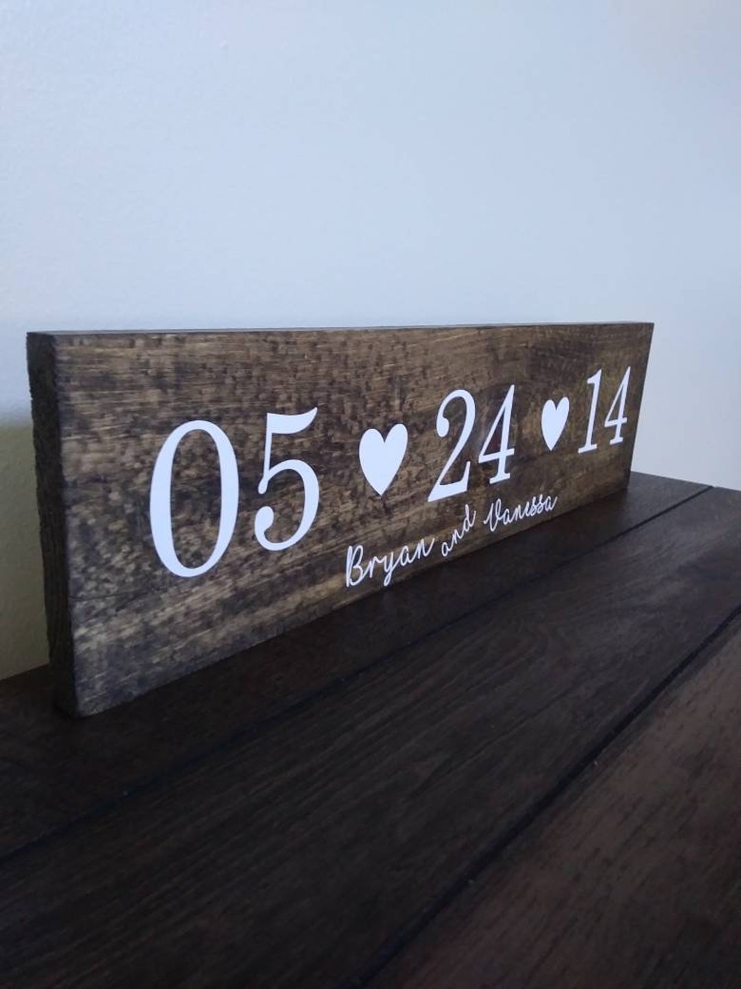 Wedding Date Sign | Rustic Wedding Decor | Table Decor Sign | Special ...