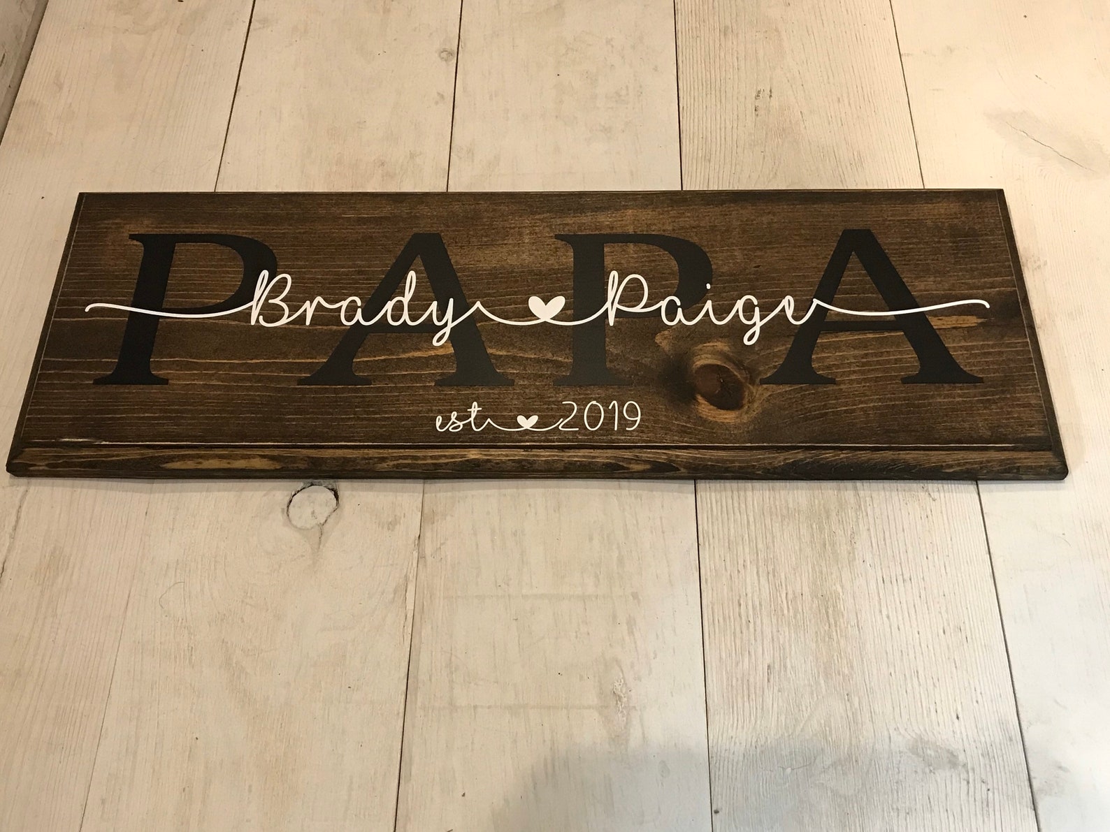 Dad Gift Father's Day Sign Grandpa Sign Dad Wooden | Etsy