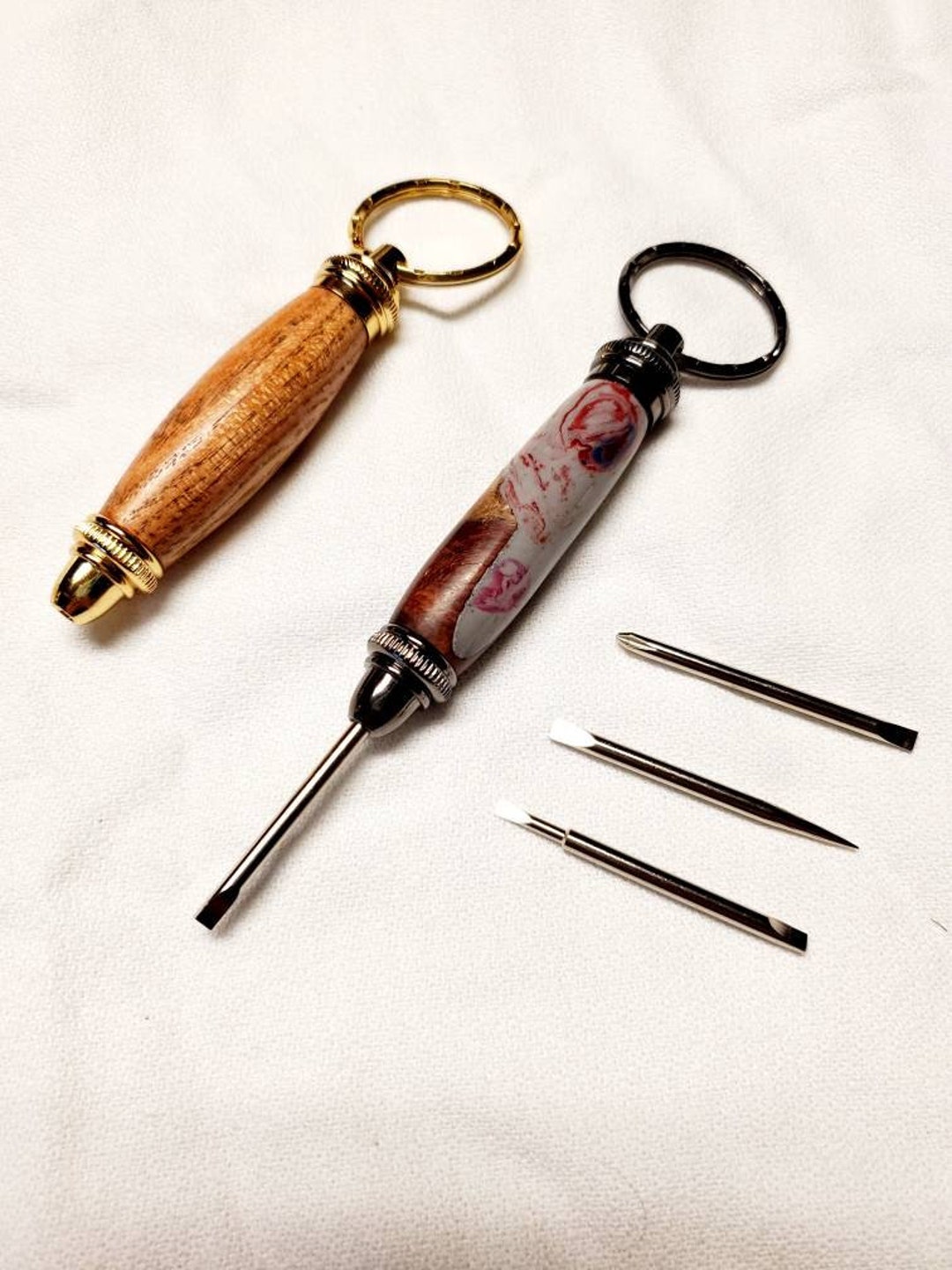 Hand Turned Keychain Tool Kit - Etsy