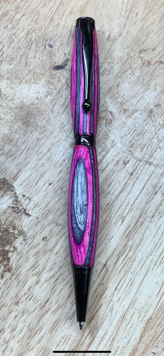 Pink & Black Spectraply Pen | Etsy