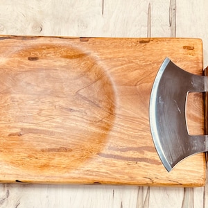 Ulu Knife and Custom Ulu Cutting Board - Etsy