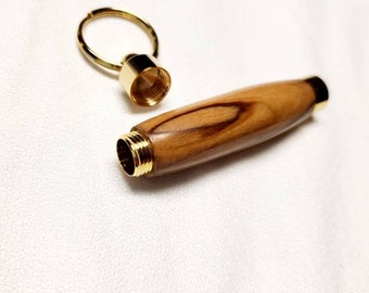 Toothpick Holder Key Ring, Keychain, Handmade Buckeye Burl Wood - Etsy