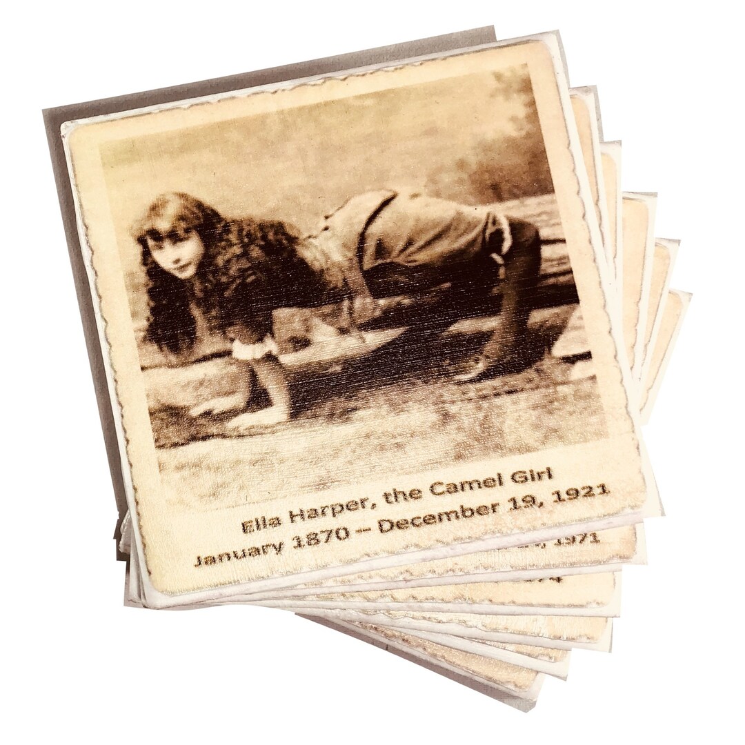 Circus Oddity Ceramic Drink Coasters - Etsy