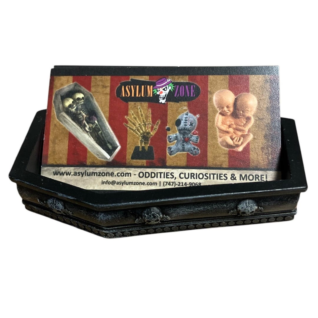 Gothic Coffin Business Card Holder Box - Etsy