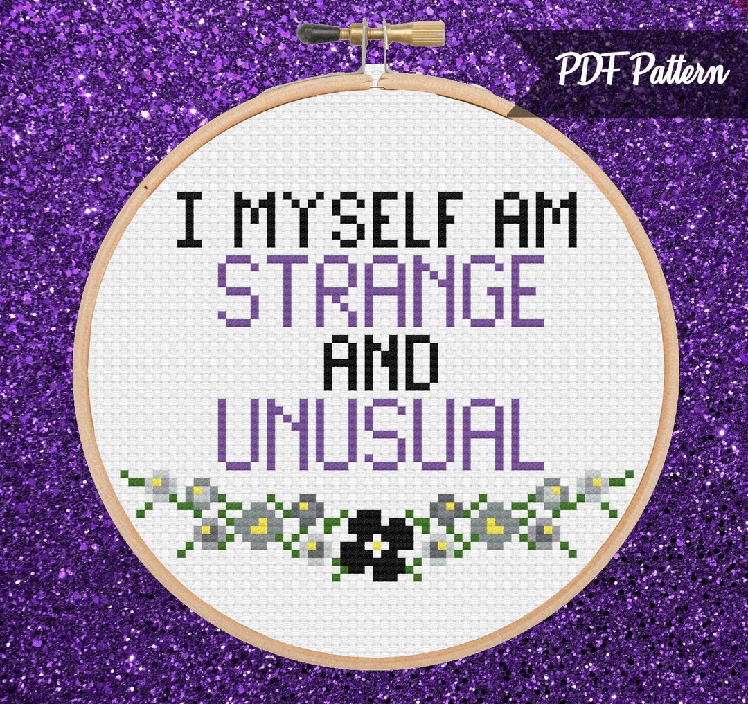 Strange and Unusual Cross Stitch PDF Pattern - Instant Download - Etsy