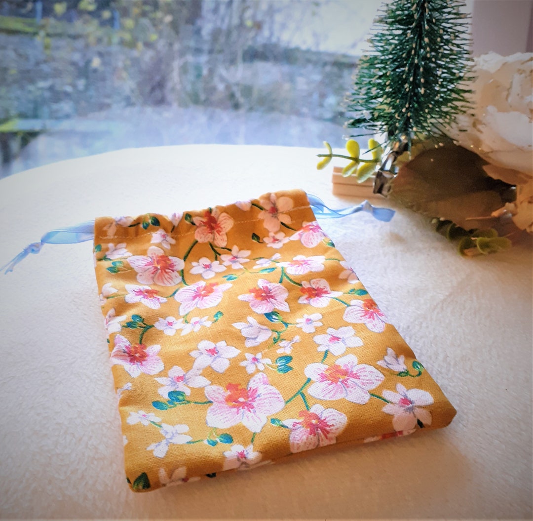 1 Small Cotton Cherry Blossom Pouch - Etsy
