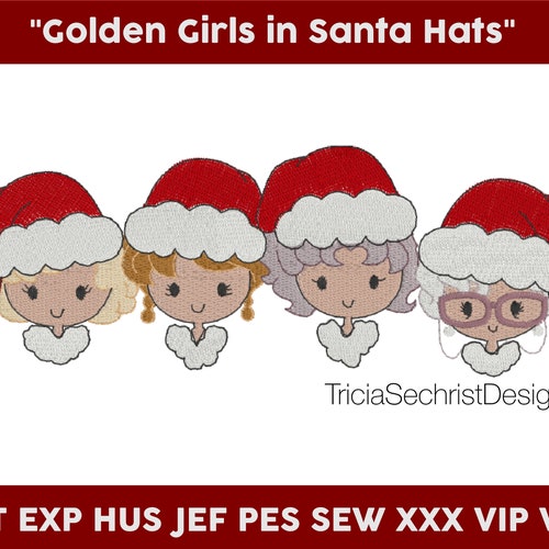 Golden Girls Caricature Machine Embroidery Download TWO SIZES - Etsy