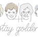 Golden Girls Embroidery Download Lightly Stitched-sketch Stitch 5x7 ...