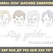 Golden Girls Caricature Machine Embroidery Download TWO SIZES - Etsy