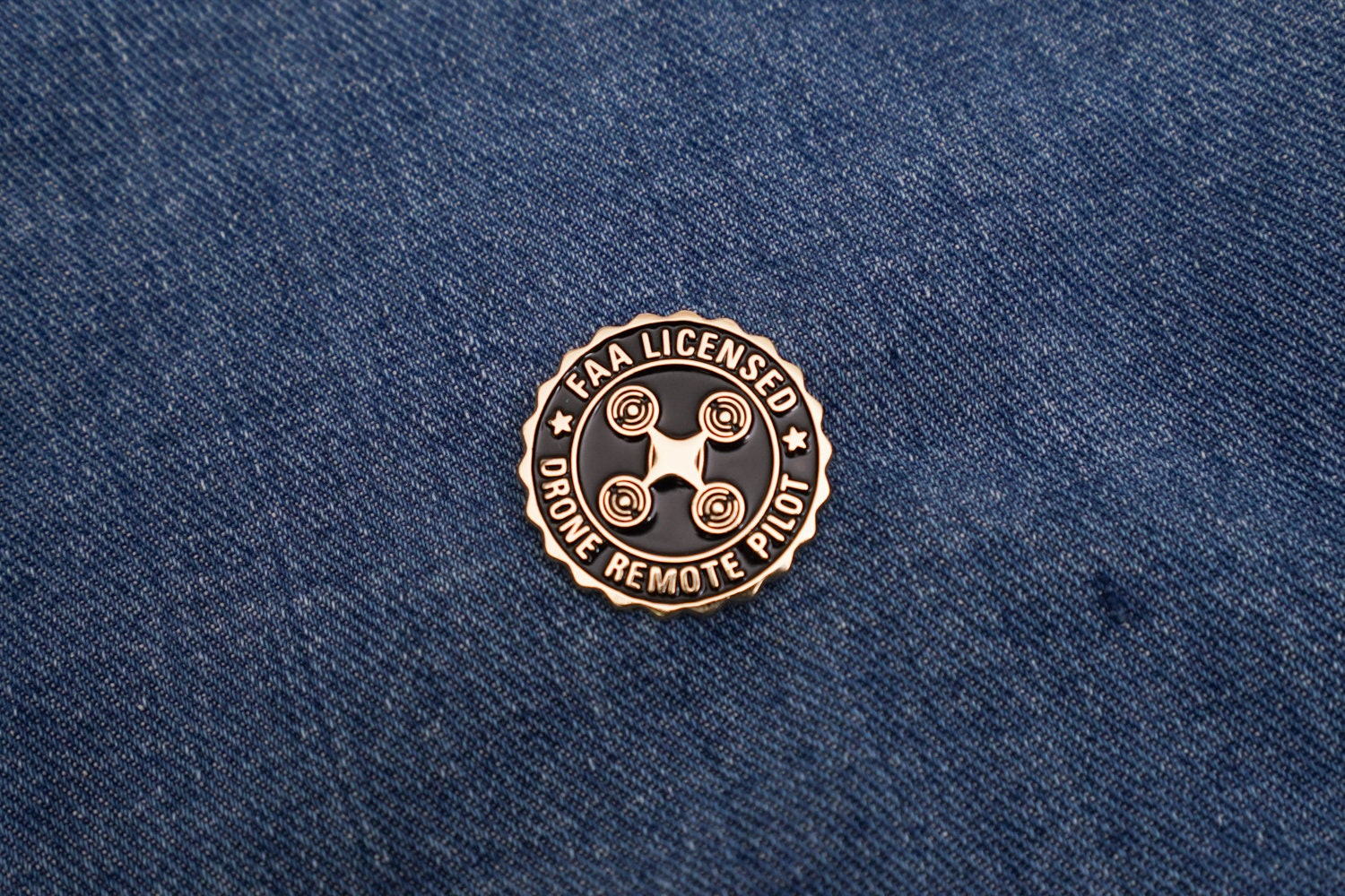 Small Gold Drone Accessories Lapel Pin - FAA Licensed UAS Remote Pilot ...