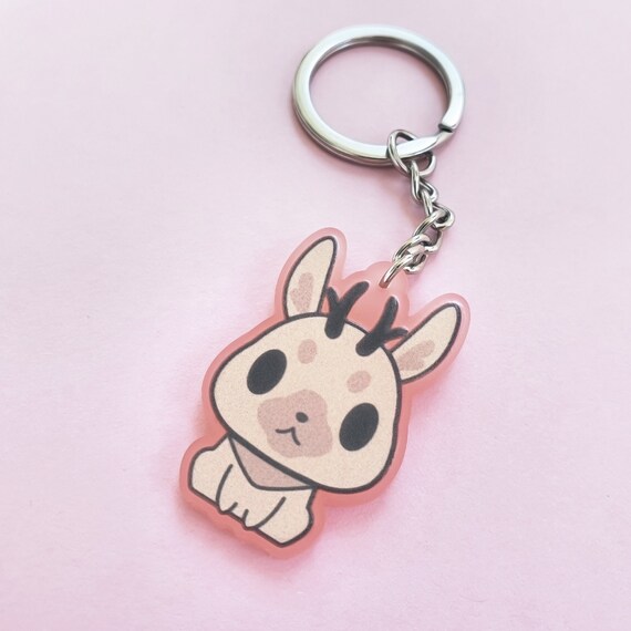 Jackalope Cute Cryptid Acrylic Keychain - Etsy